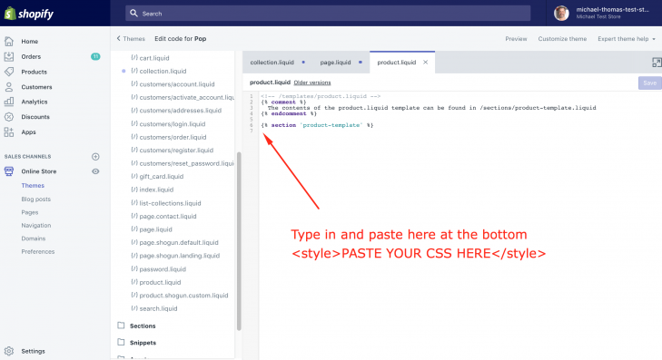 How to Customize CSS On Your Shopify Store - Uplinkly Software